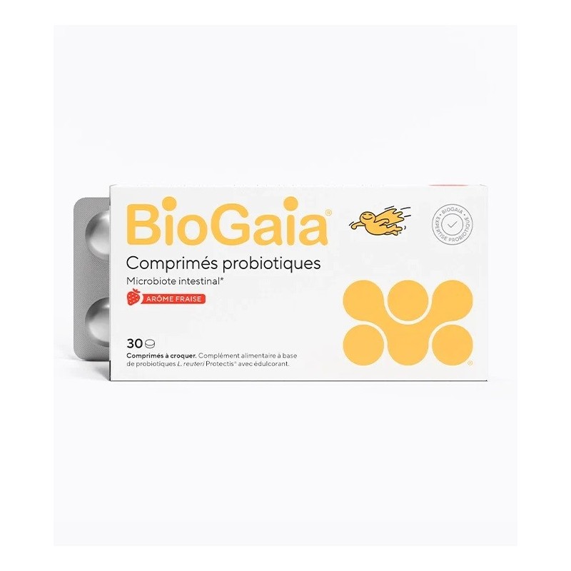 Biogaia Protectis 30 Tablets Strawberry Chewable Tablets