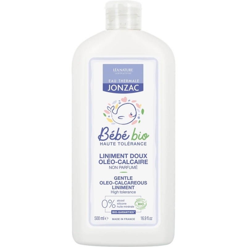 Eau Thermale Jonzac Bébé Bio Liniment Doux Oléo-Calcaire 500 ml